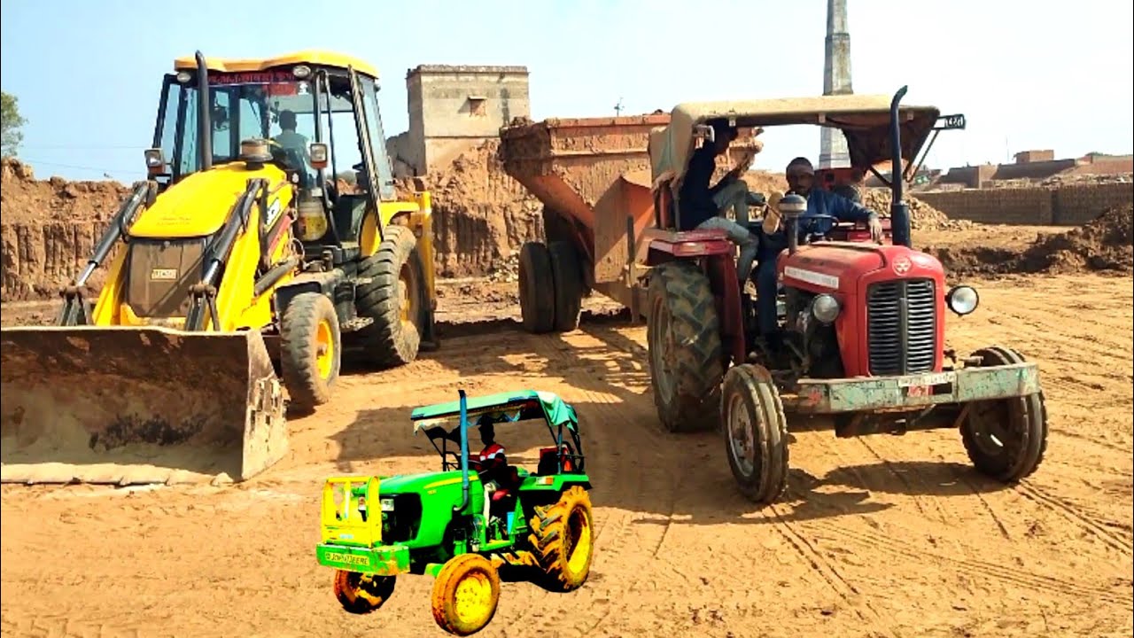 Ultimate Construction power: Jcb 3dx Eco Backhoe Bricks Soling Machine ...