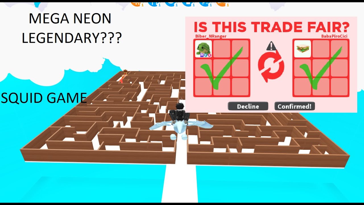 I MADE MY OWN SQUID GAME WITH MEGA NEON LEGENDARY REWARD ROBLOX ADOPT ...