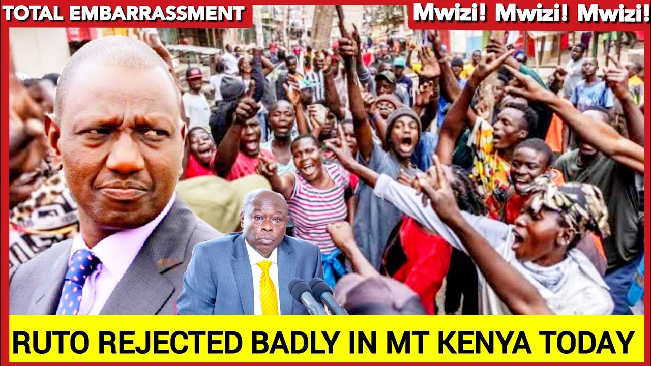 Ground Ni Kubaya! Ruto rejected and chased in Murang'a today, Ruto 3 ...