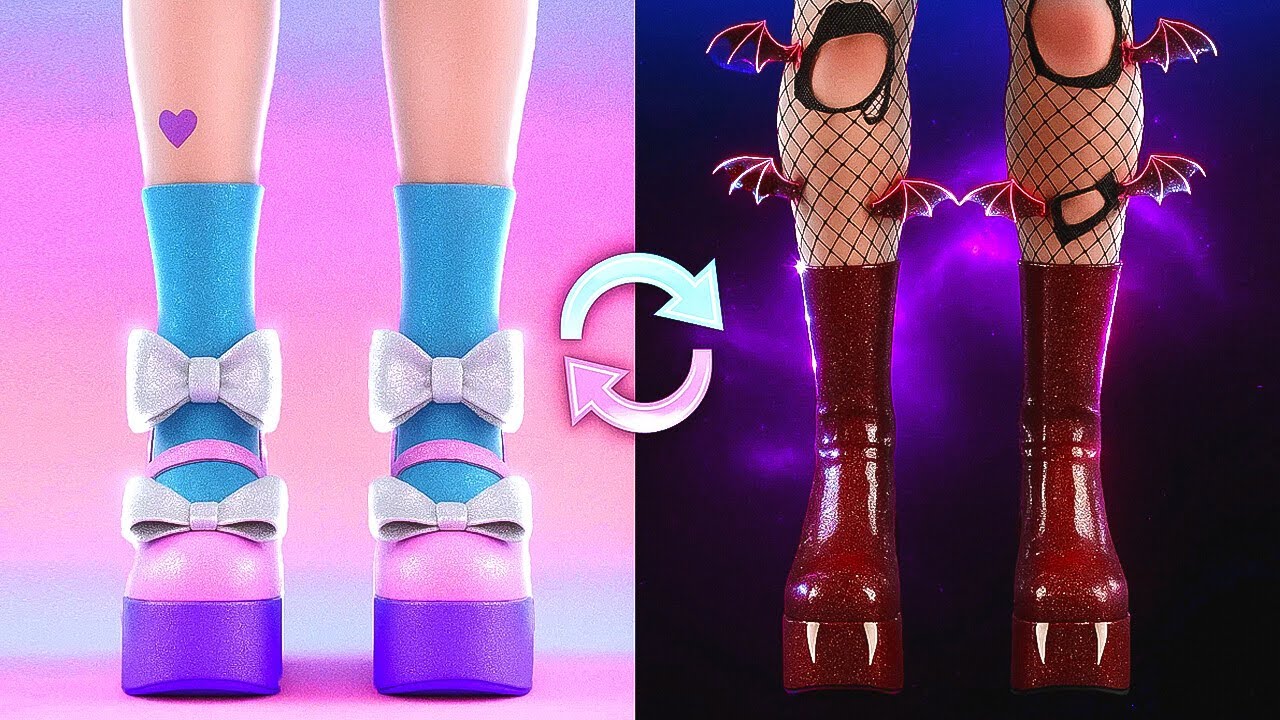 Mermaid vs Fairy vs Vampire 💄 Magical Transformation Hacks - YouTube