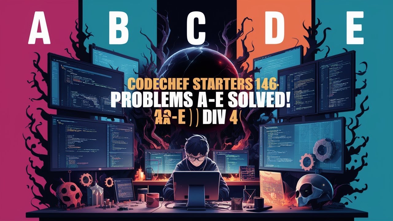 CodeChef Starters 146: Problem A to E Breakdown! 💡📊 Explained!! - YouTube