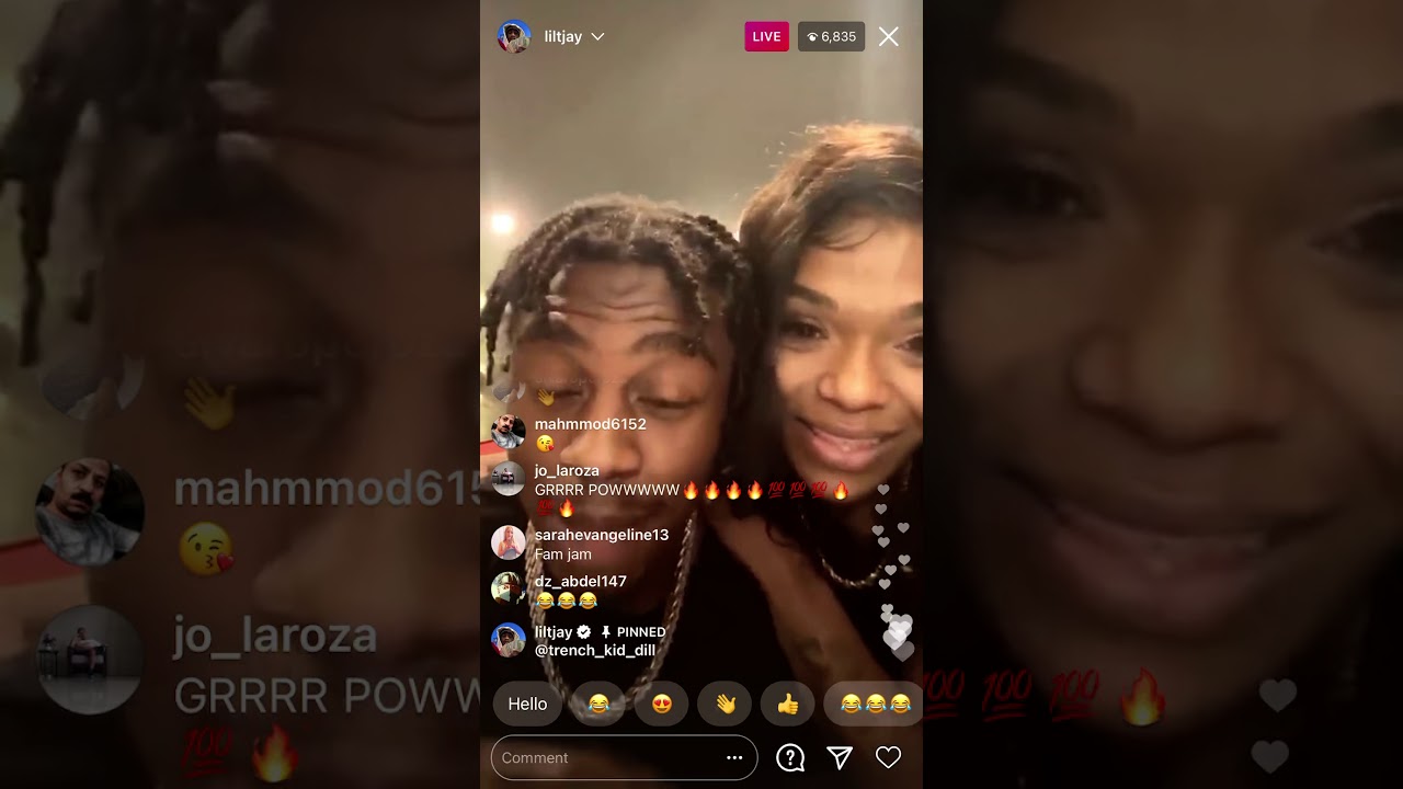 Lil Tjay previews new song with Trench kid dill bad energy 😈 full live ...