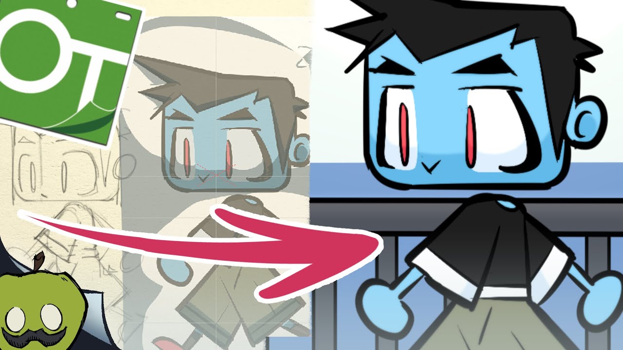 FINAL ANIMATION PROCESS in Opentoonz 1.6 - Add a Background, FX and ...