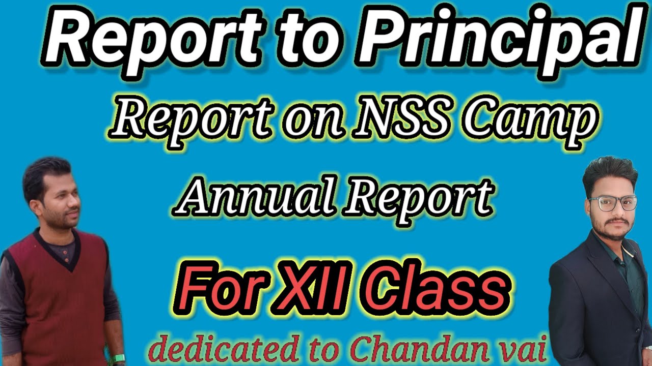 Report Writing Part -3 Annual Report and Report on NSS camp - YouTube
