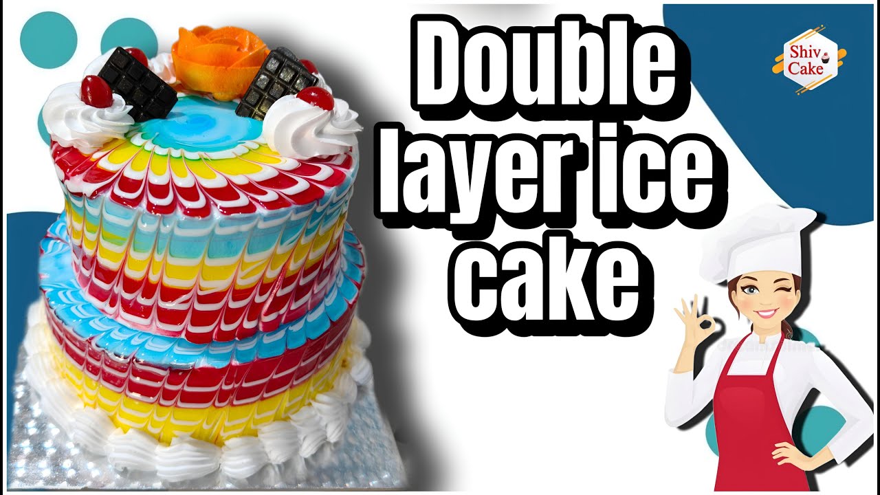 double layer ice cake - YouTube