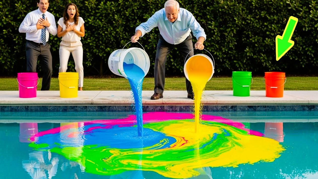 The Old Man Poured Buckets of Color Into His Pool — And The HOA Nearly ...