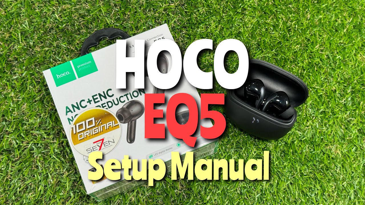 Hoco EQ5 ANC+ENC TWS Setup Manual (วิธีการการใช้งาน) #hocobluetooth #hoco - YouTube