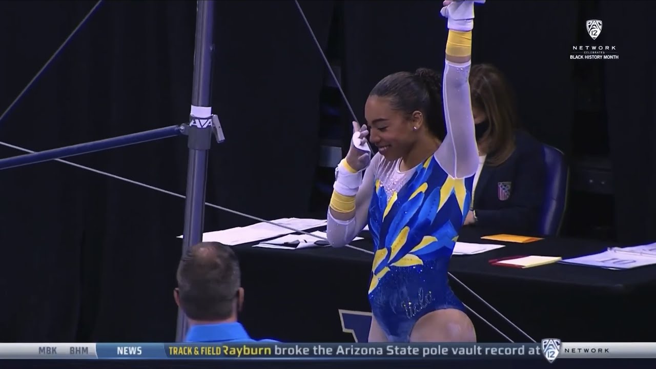 Margzetta Frazier Bars UCLA @ Washington 2021 9.925 - YouTube