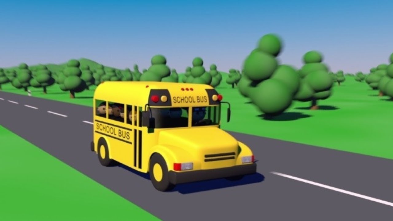 Yes Yes New | Wheels On The Bus Go Round And Round | Nursery Rhymes ...