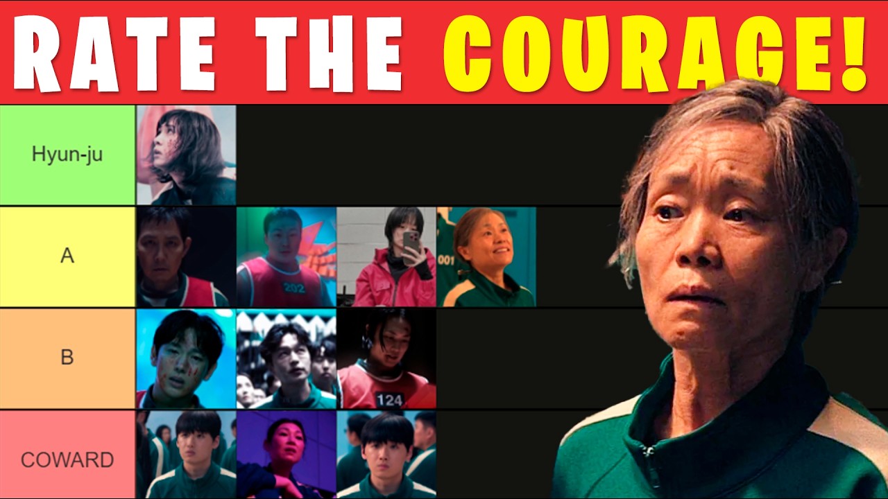 Rate SQUID GAME Players by COURAGE! 😤🦑🎮 From HERO to COWARD 💪😨 | Gi-hun ...