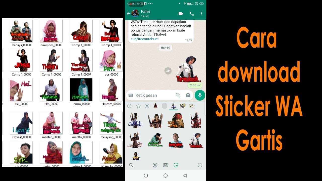Cara Download sticker WA Gratis - YouTube