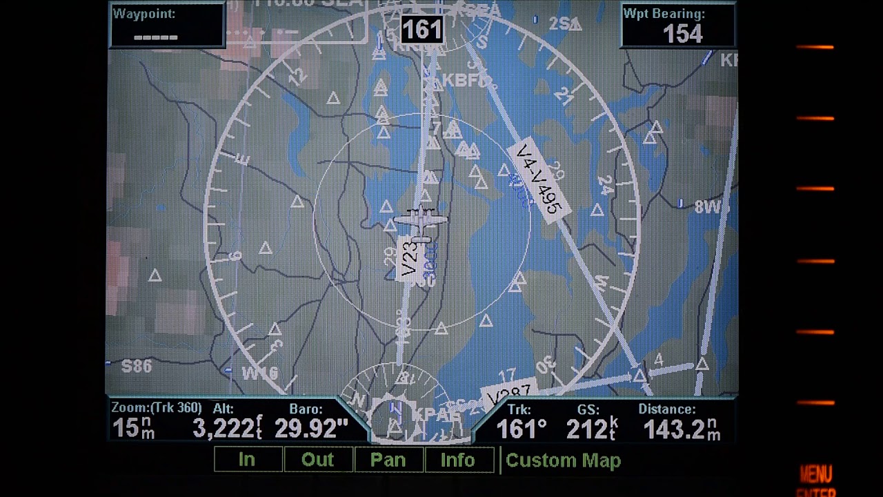 The Garmin MX-20 In Flight - YouTube