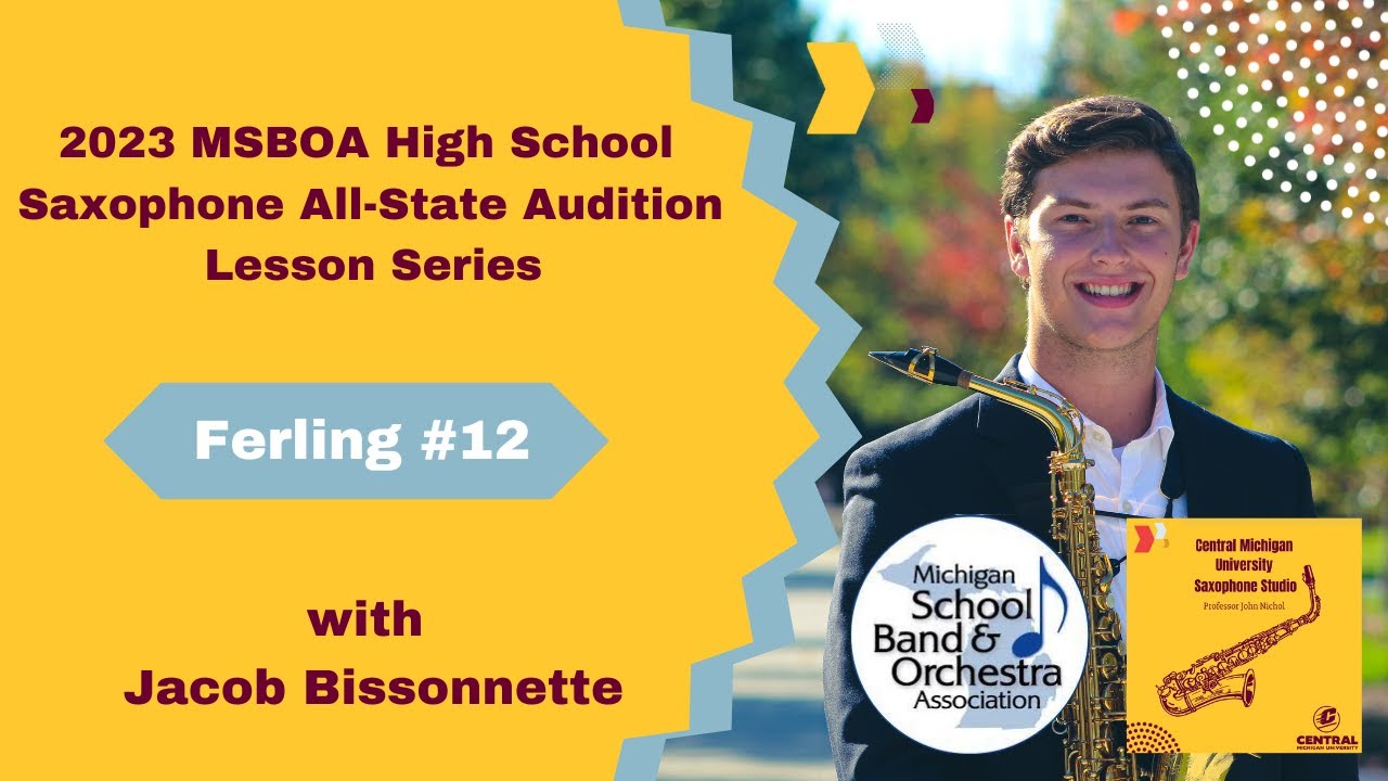 Ferling Etude #12 | 2023 MSBOA All-State Saxophone Lesson Series - YouTube