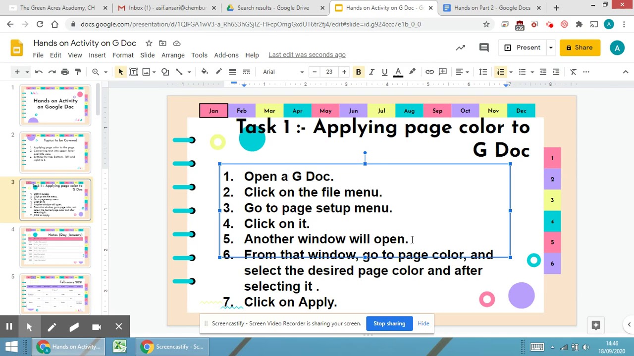 Page Color Task 1 - YouTube