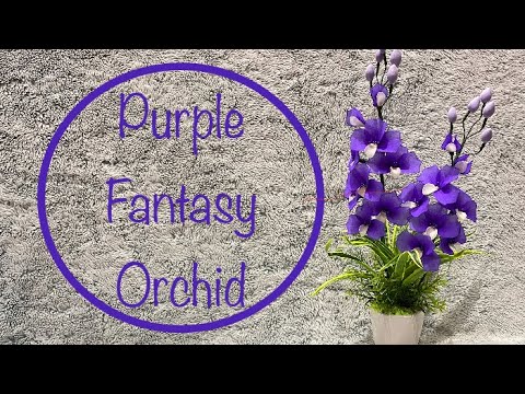 How To Make Easy Nylon Stocking Flower Step By Step ( Purple Fantasy ...