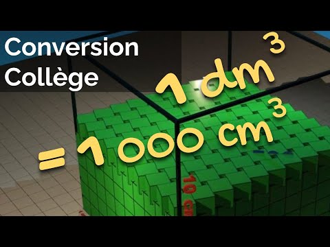 Convertir : 1 dm^3 = 1 000 cm^3 - YouTube