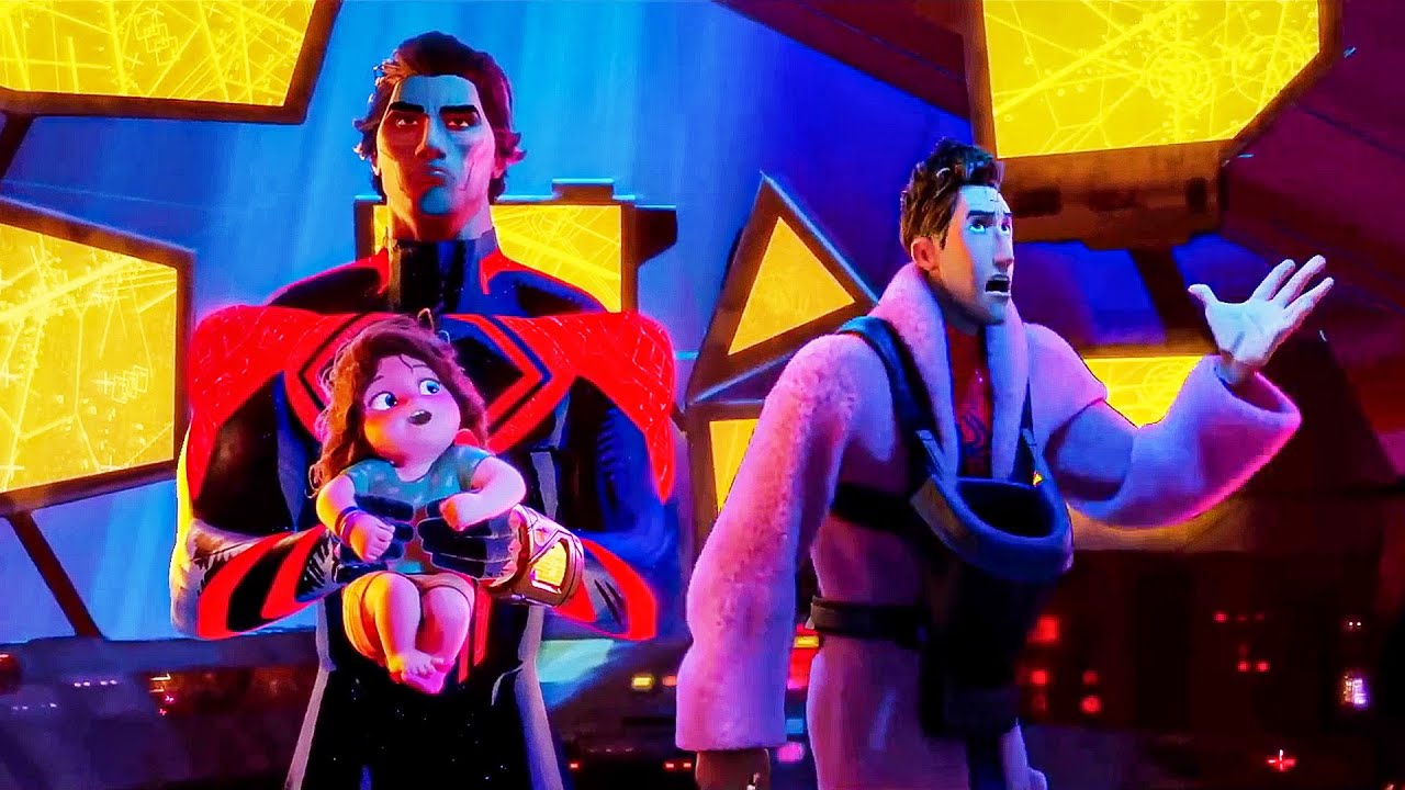 SPIDER MAN ACROSS THE SPIDER VERSE "Peter Makes Fun of Spider Man 2099 ...