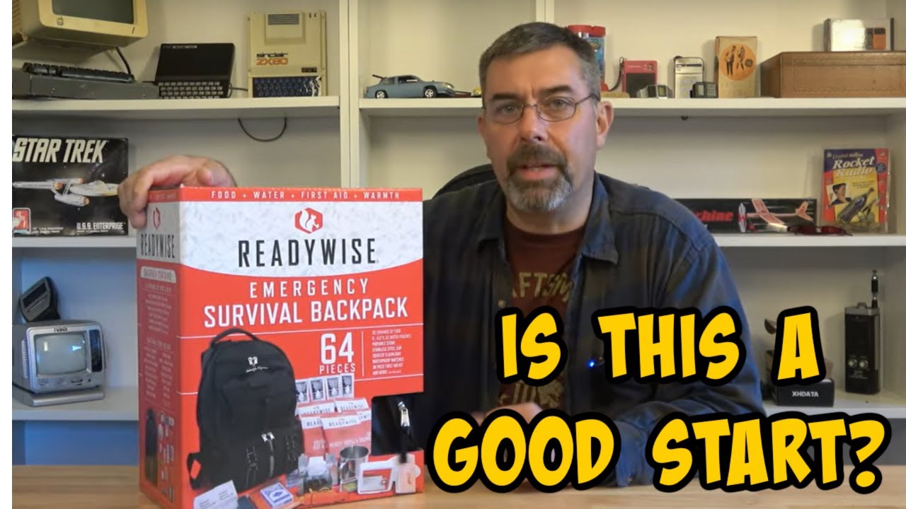 Readywise 64 Piece Emergency Back Pack. AKA, the "Get Home Bag". - YouTube