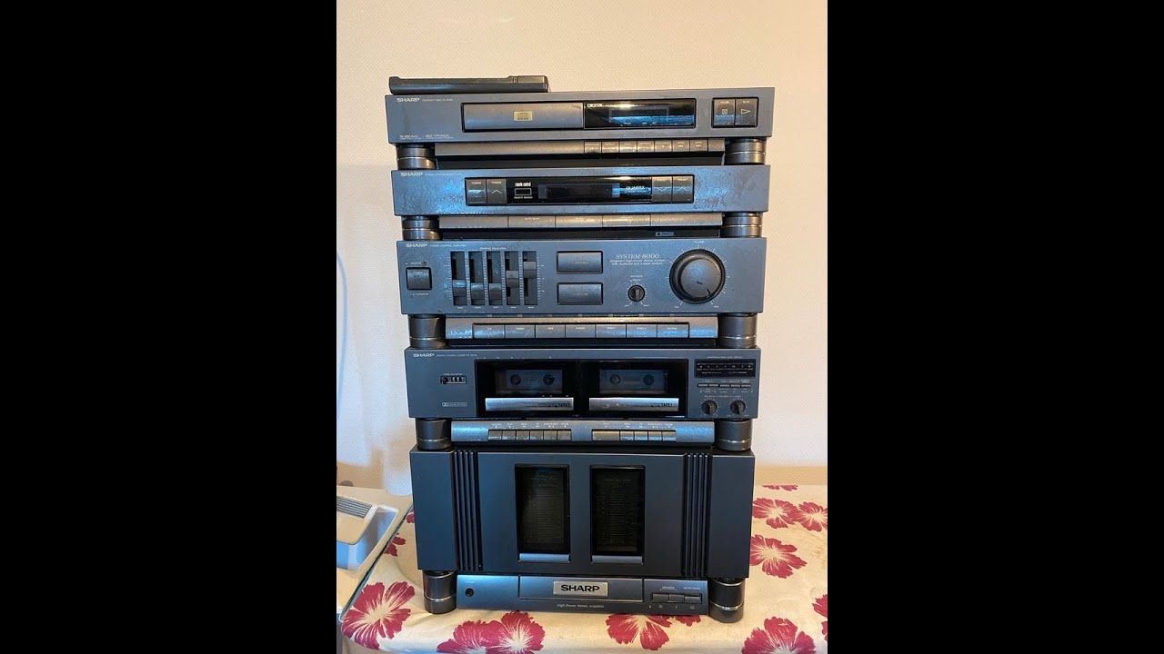 SHARP SYSTEM 8000 - профилактика и обзор содержимого - YouTube