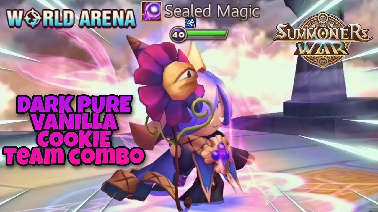 Dark Pure Vanilla Cookie Team Combo in World Arena - Summoners War ...