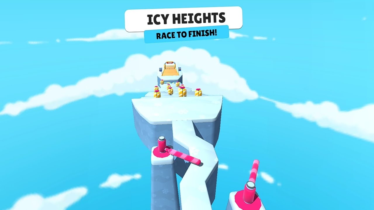 HOW TO FINISH ICY HEIGHTS RACE - STUMBLE GUYS - YouTube