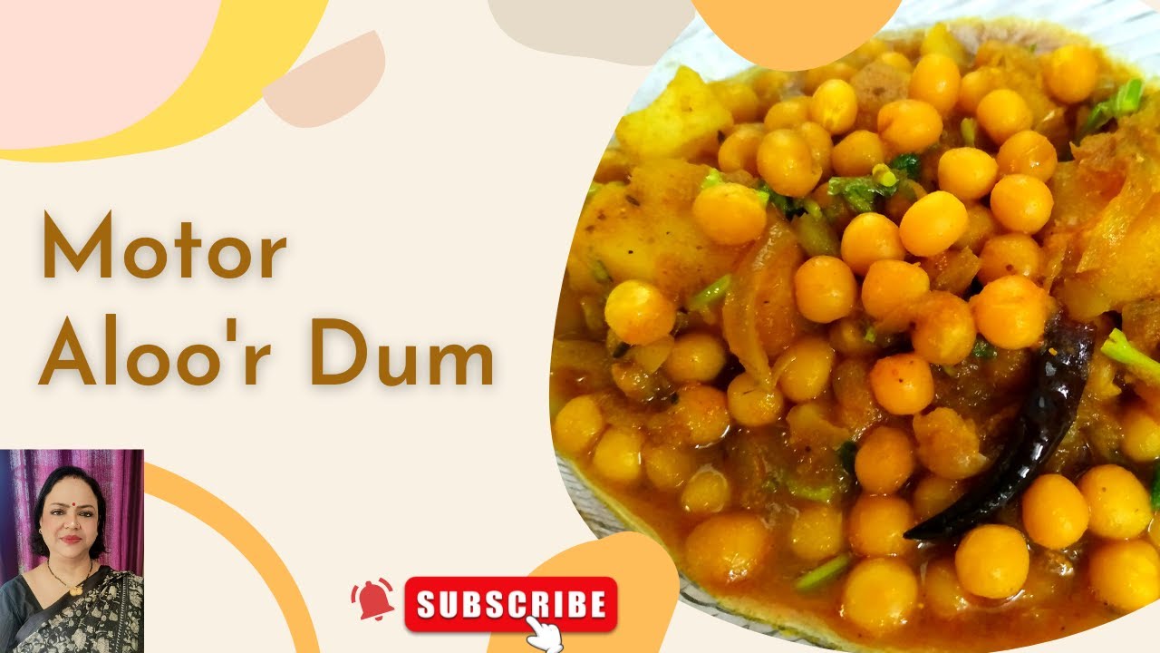Motor Aloo'r Dum | Traditional Bengali Recipe | Perfect lunch & dinner ...