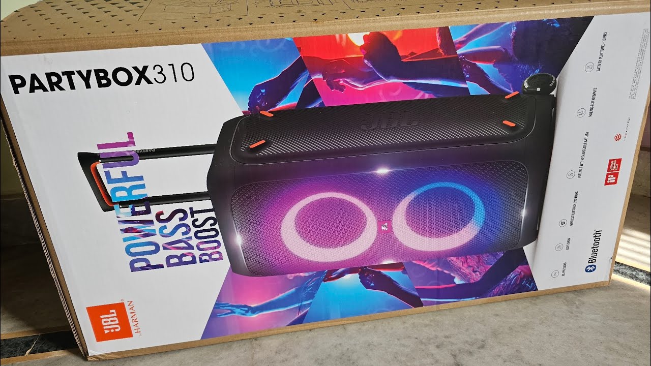 Unboxing JBL HARMAN || PARTY BOX 310 || POWERFUL BASS BOOST - YouTube