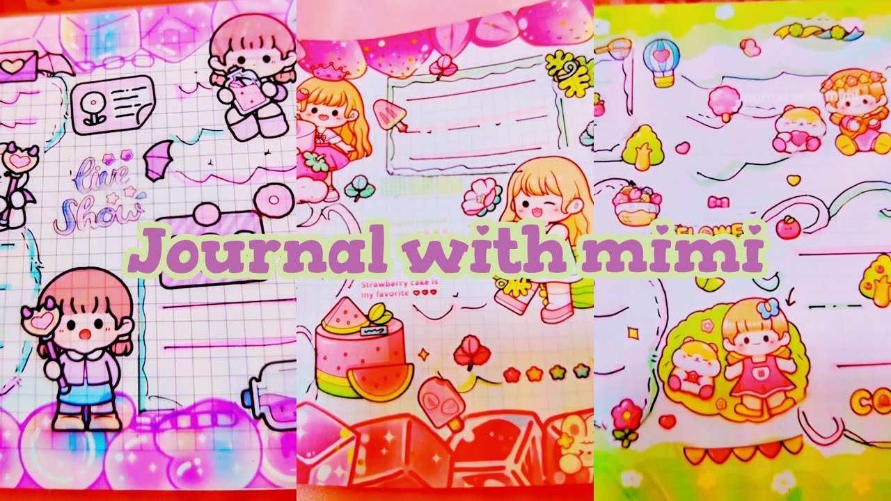 Cute Journal Compilation 🍇🍉🌸 - YouTube
