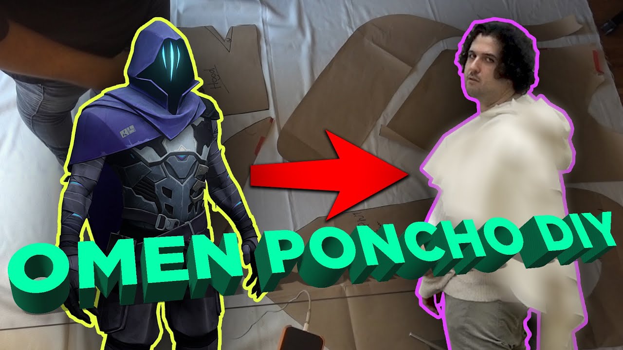 Sewing Omen (Valorant) poncho hoodie from scratch - DIY Craft - YouTube