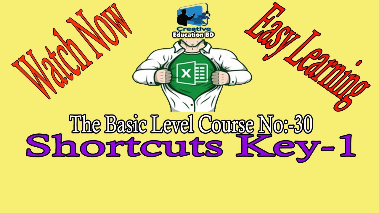 Shortcuts Key 1 In Excel II Excel Bengali YouTube shortcuts-key-1-in-excel-ii-excel-bengali-youtube
