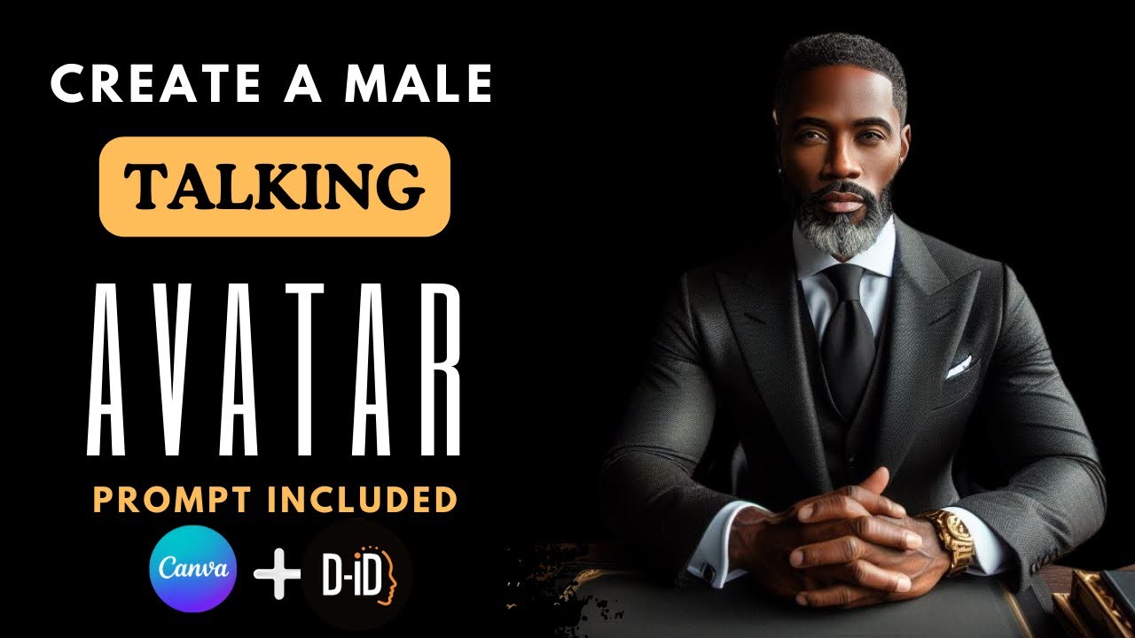 CREATE A TALKING MALE AVATAR CANVA + D-ID - YouTube