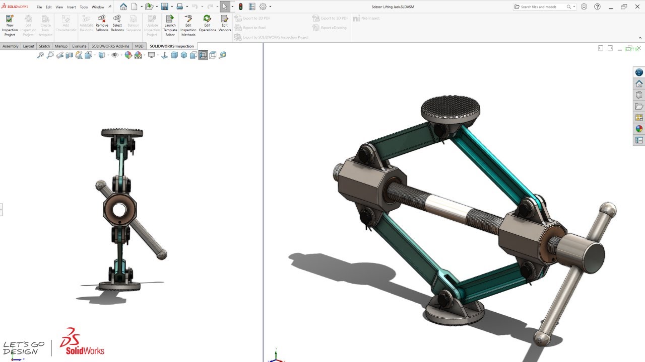 Solidworks Tutorial # 259 how to design a CAR JACK in solidworks Screen ...
