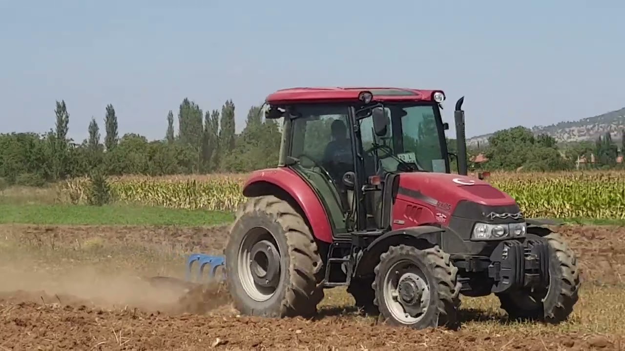 case 75c 5 li pulluk ile tarlasürüyoruz - YouTube