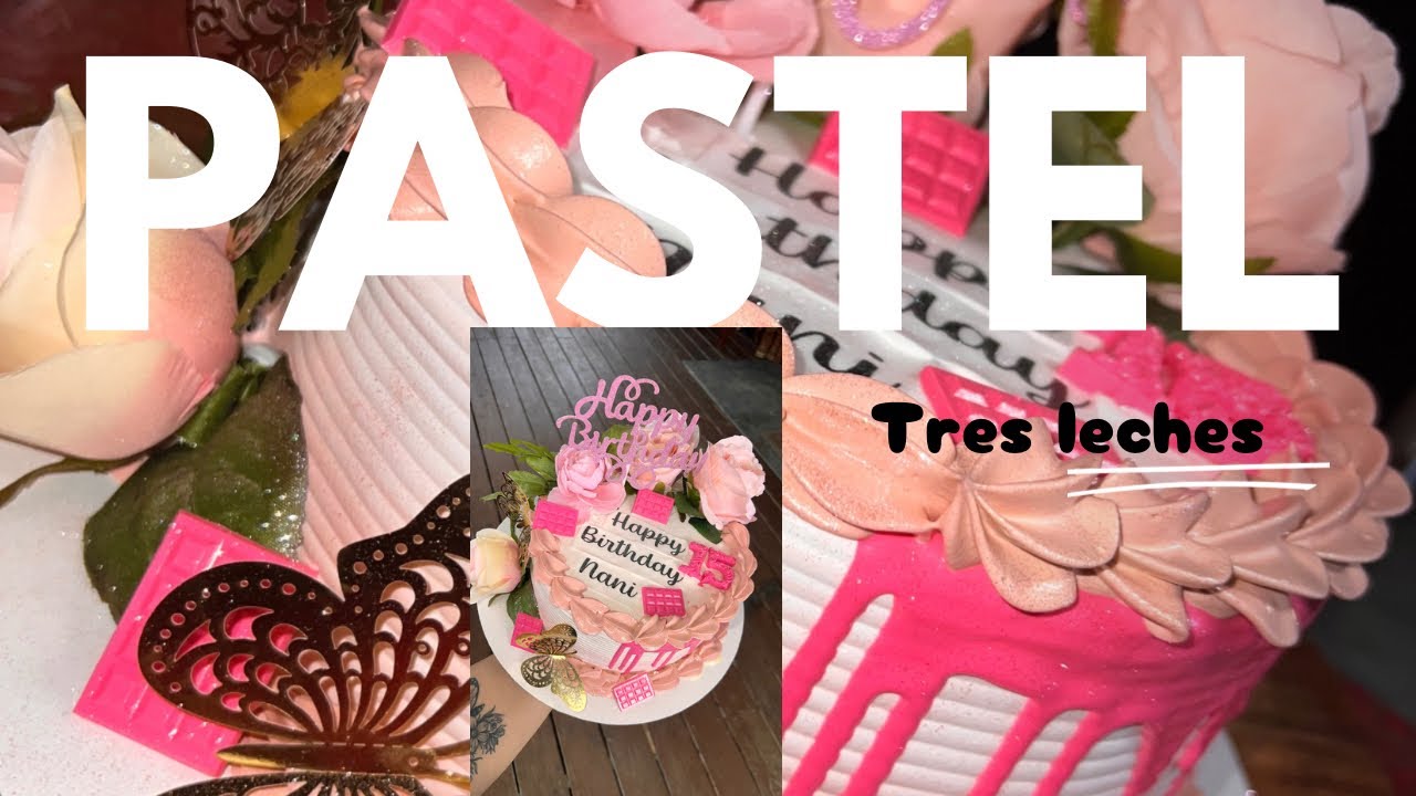 Decoremos un pastel sencillo tres leches 💕🥰 - YouTube