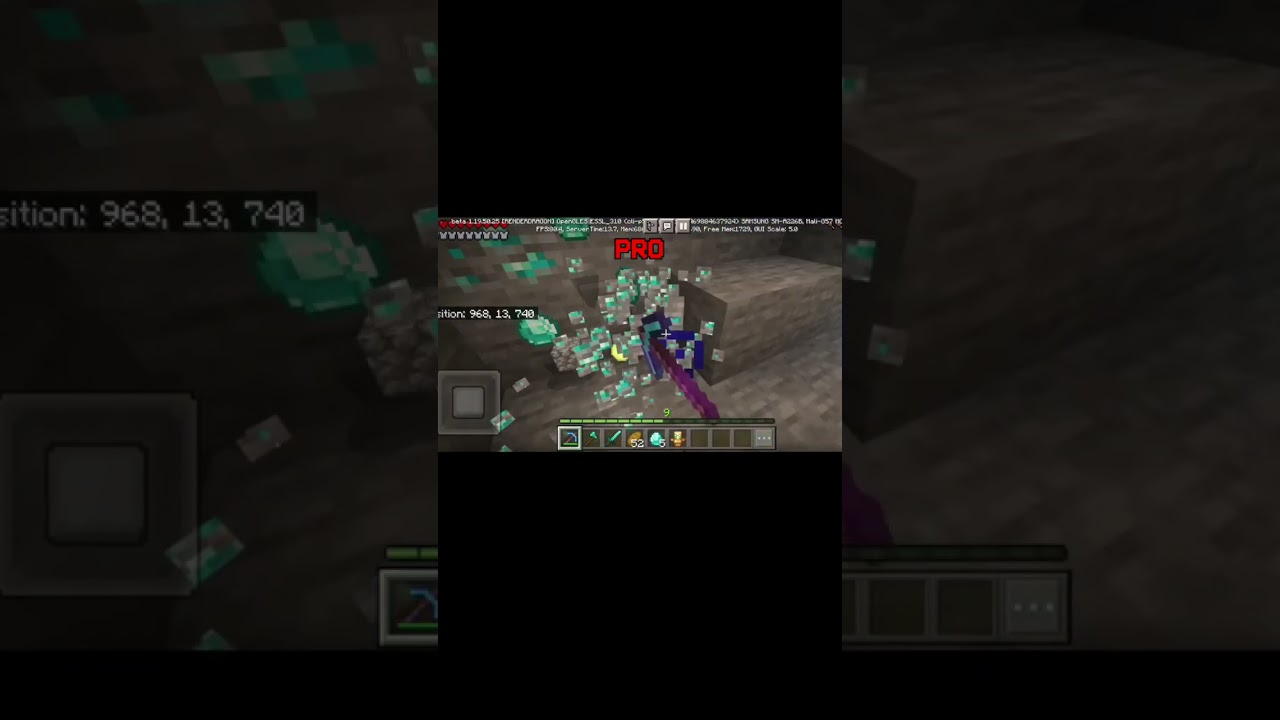 Minecraft Noob Vs Pro Vs Hacker Diamond Mining #shorts #minecraft - YouTube