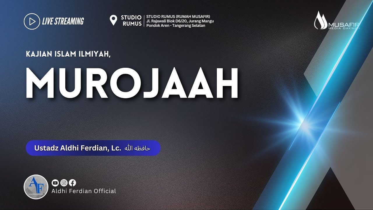 Murojaah - Ustadz Aldhi Ferdian, Lc - YouTube