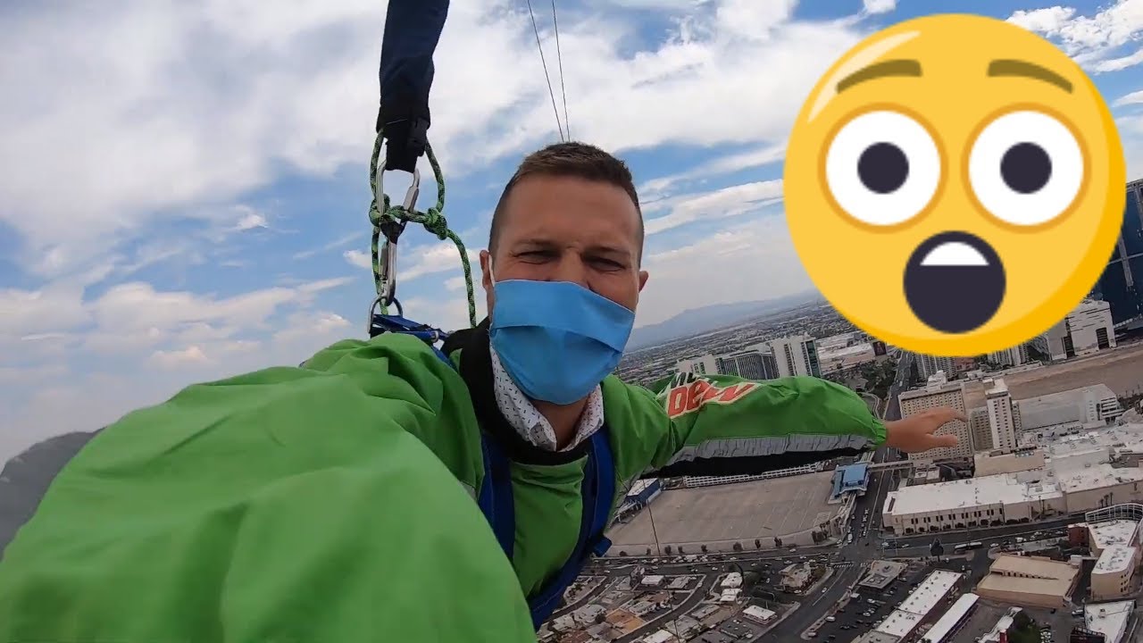 Stratosphere Sky Jump (AUGUST 2020) THE STRAT HOTEL LAS VEGAS - YouTube