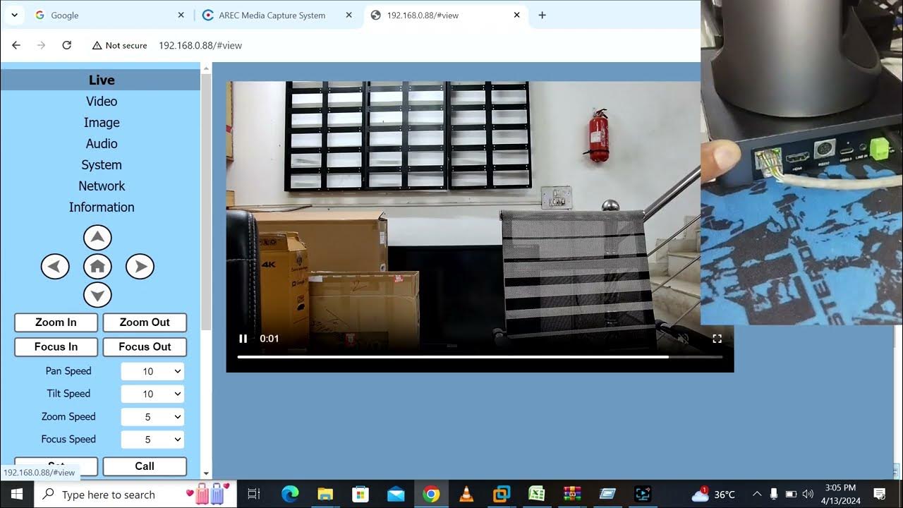 ptz camera configuration Rapoo | Setting HTTP HTPPS ONVIF resolutions | Video conference - YouTube