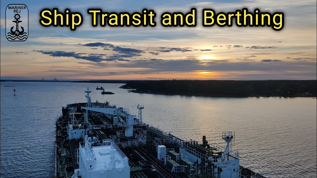 Oil Tanker Transit | Approaching and Berthing at Terminal - YouTube