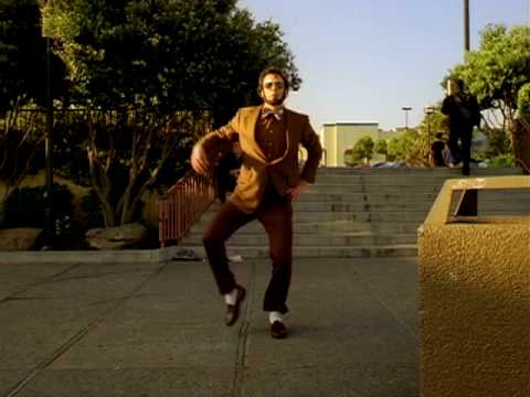 Gentleman dancing in the street