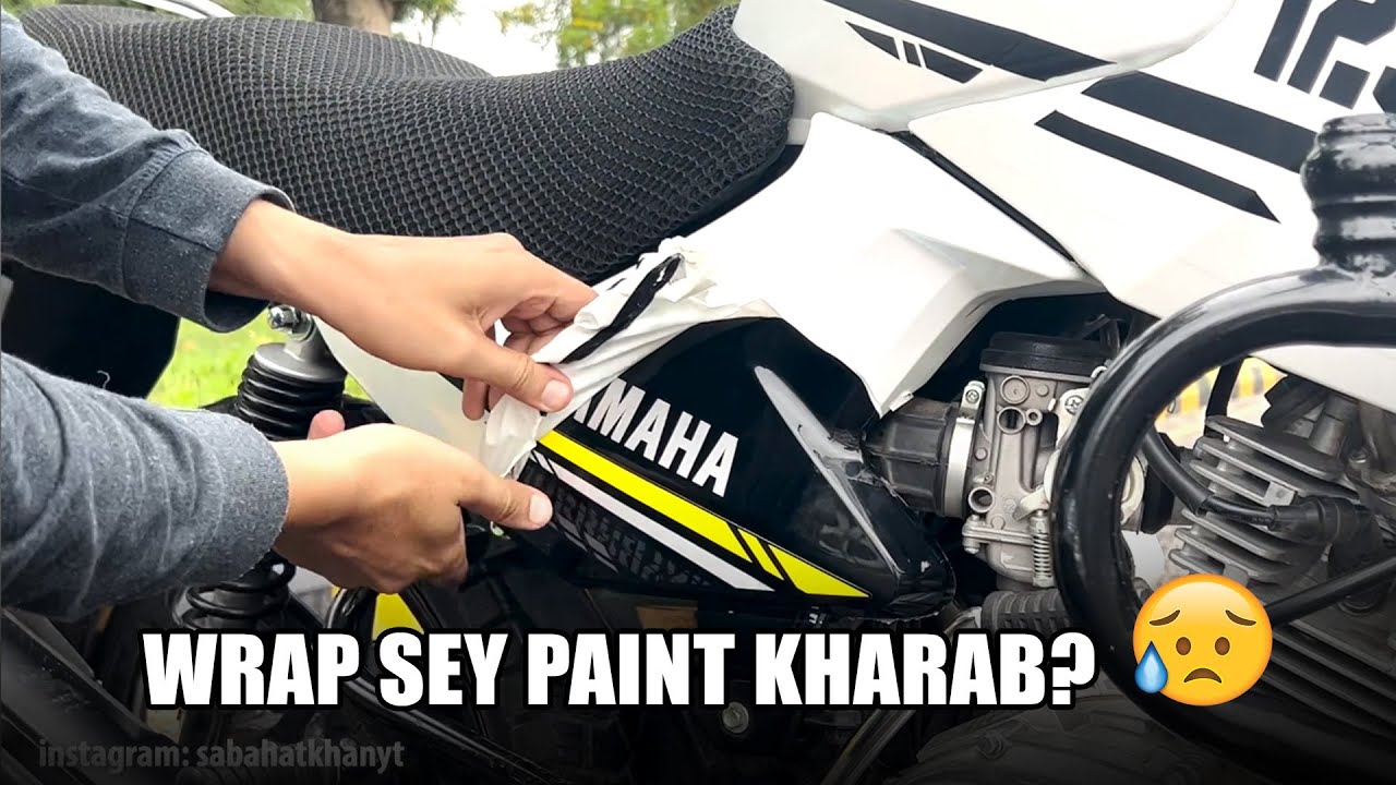 Taking White Wrap Off My YBR 125G 2022 Back To Black How To Remove Wrap From Bike YouTube Taking White Wrap Off My YBR 125G 2022 Back To Black How To Remove Wrap From Bike YouTube