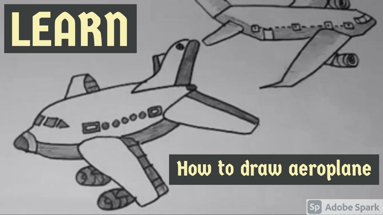 #airoplane #how to draw airoplane easy way step by step. - YouTube