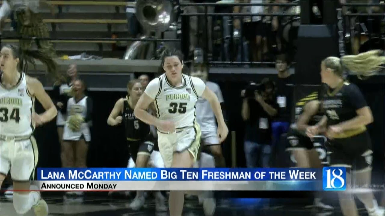 Lana McCarthy Named Big Ten Freshman of the Week - YouTube