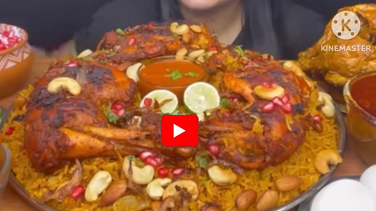 SPICY WHOLE CHICKEN CURRY🐓 WITH CHICKEN MANDI BIRYANI, BOILED EGGS ...
