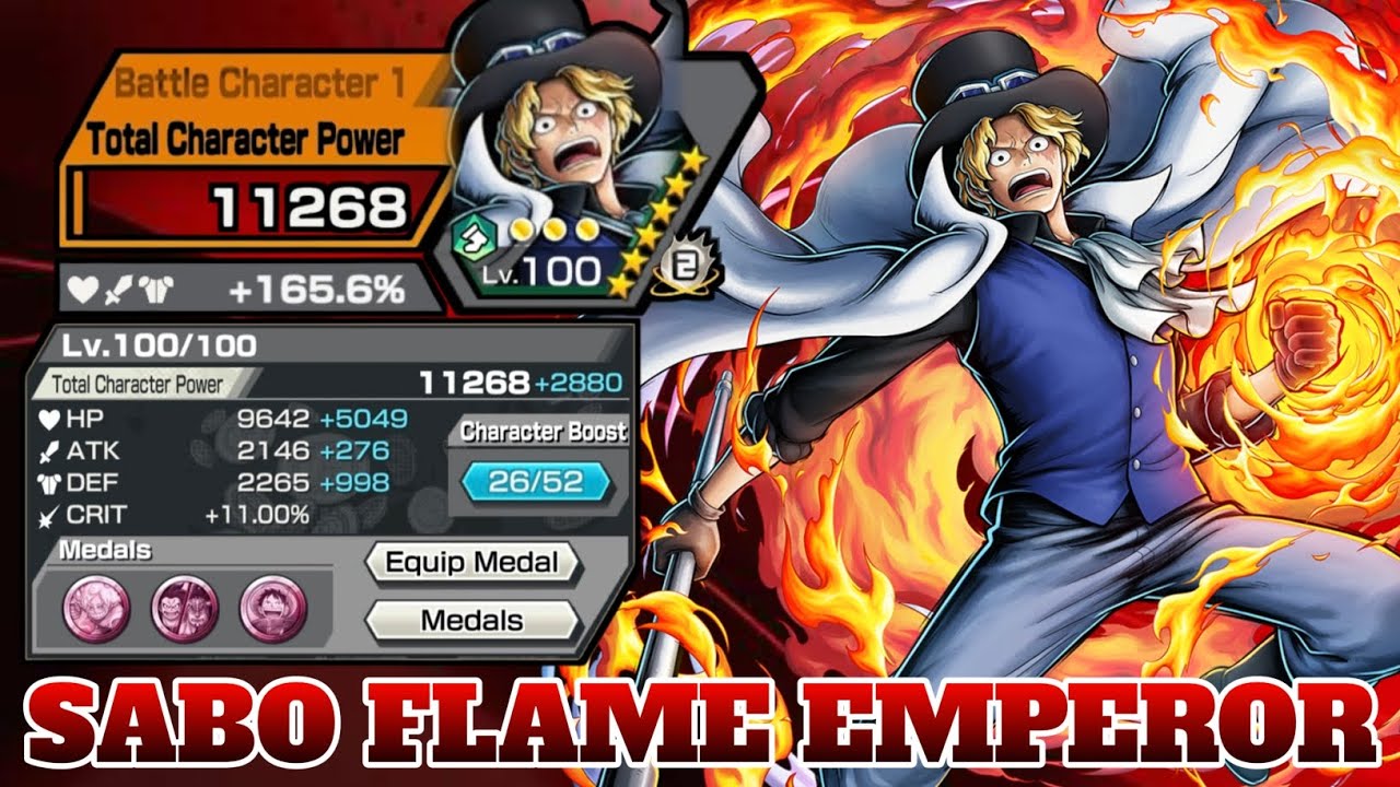 SABO FLAME EMPEROR GAMEPLAY | ONE PIECE BOUNTY RUSH | OPBR - YouTube