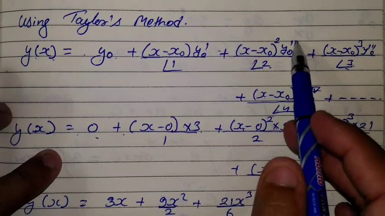 Taylor's method,part=2,unit-5,M-3 - YouTube