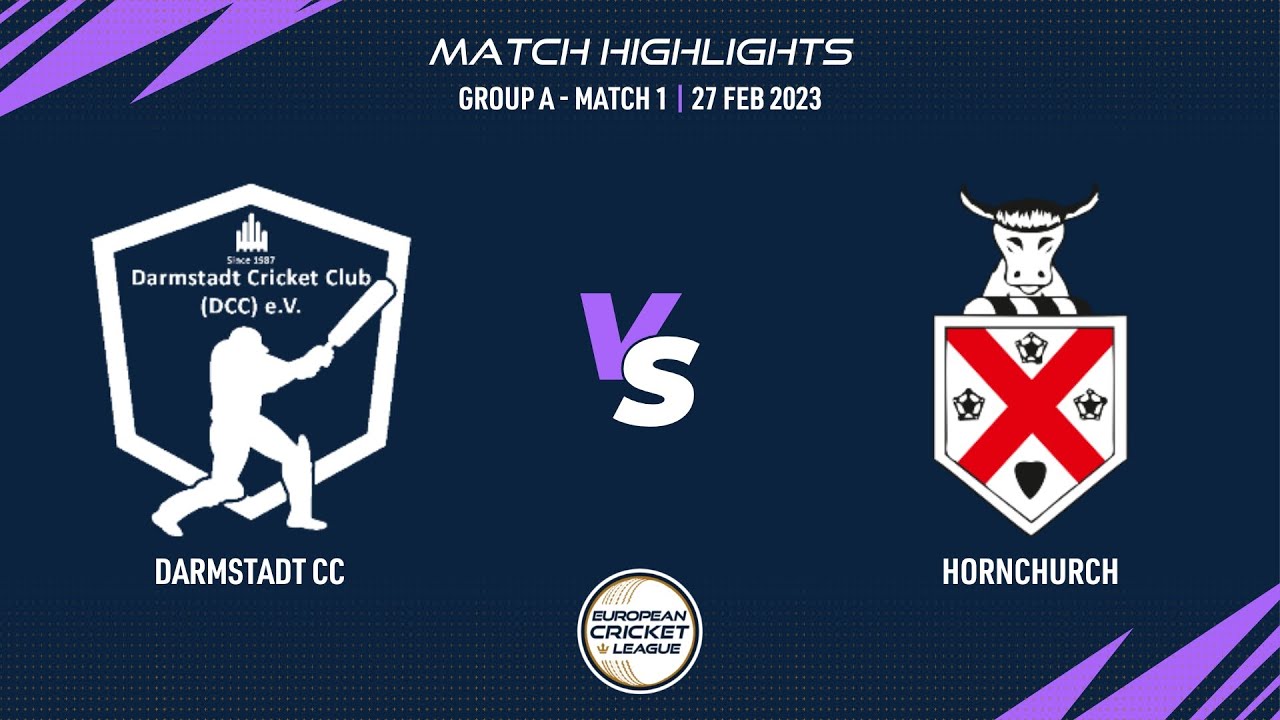 Match 1 - DCC vs HOR | Highlights European Cricket League 2023 Group A ...