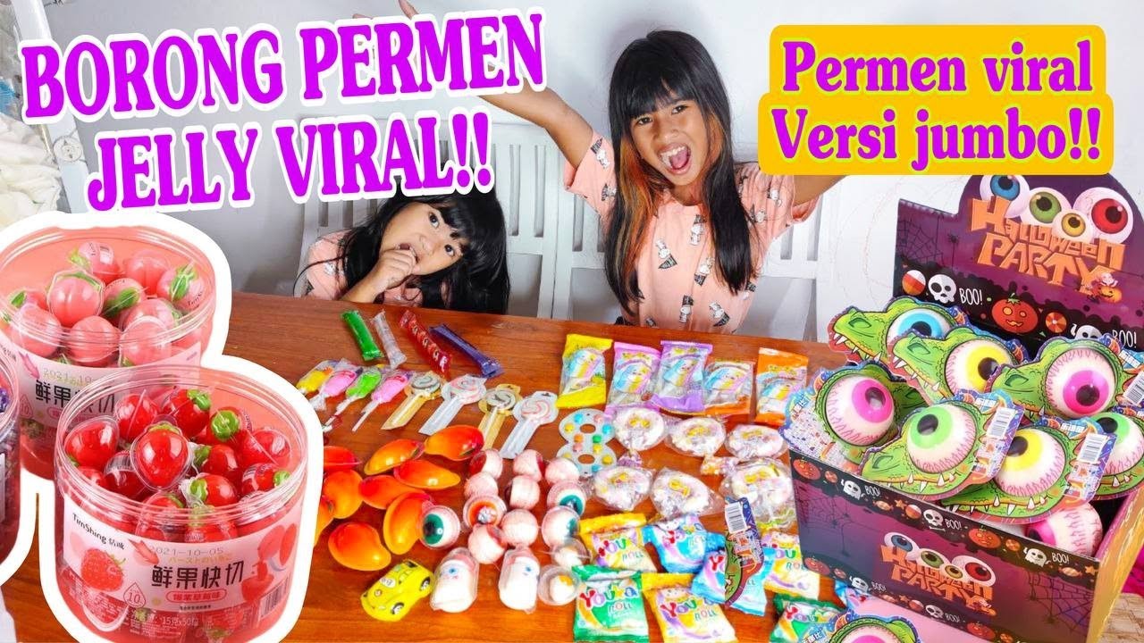 DISTA NEMU BANYAK PERMEN JELLY VIRAL VERSI JUMBO!! #viralvideos - YouTube