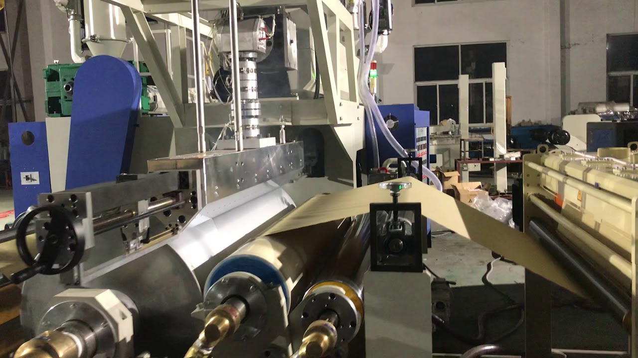 BJLM Single Side Lamination Machine with Auto-Splicer - YouTube