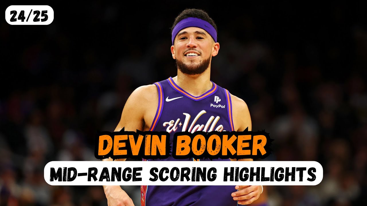 Devin Booker - 24/25 Mid-Range Scoring Highlights - YouTube